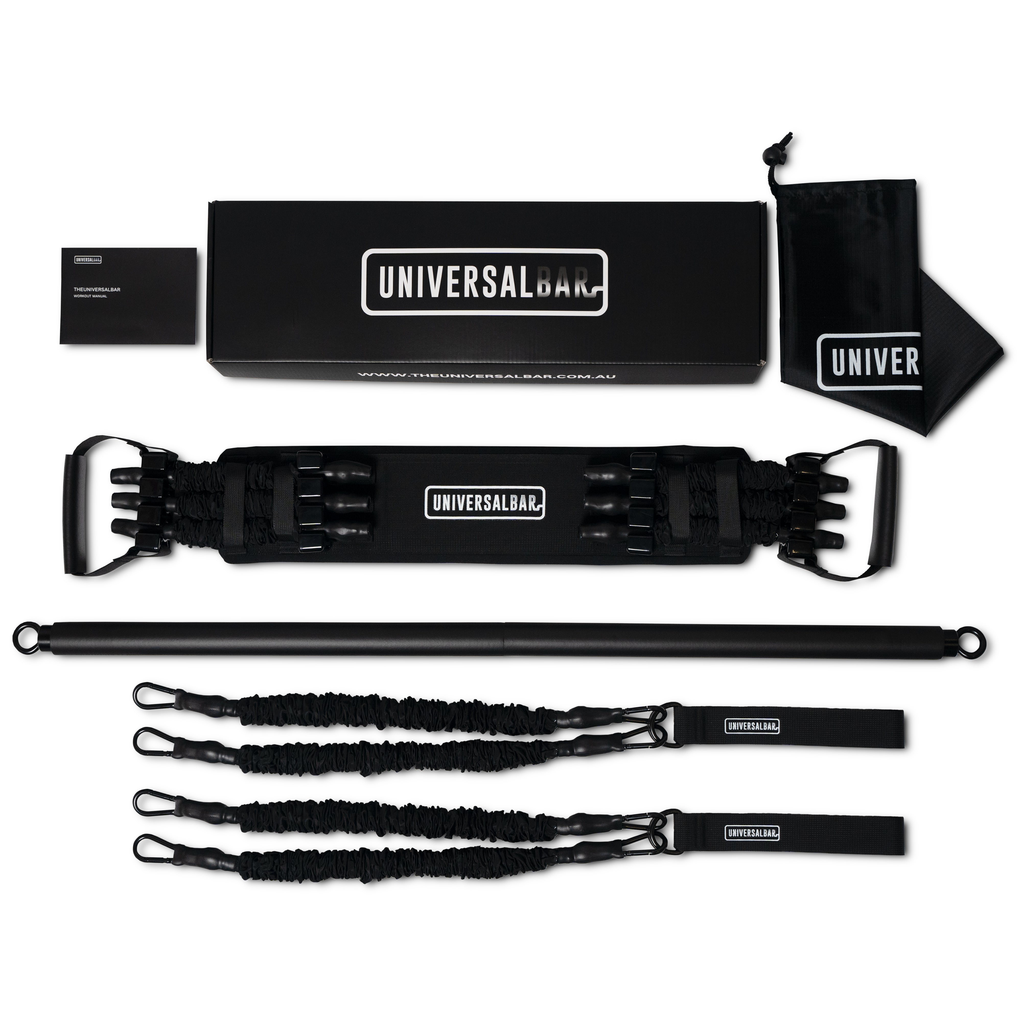 THE UNIVERSAL BAR | Portable Home Gym Resistance Band and Bar ...